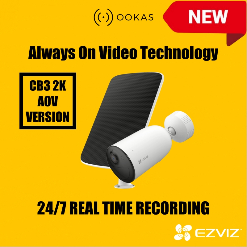New Ezviz CB3 2K AOV Version | F1.6 Battery Security Camera | Solar ...