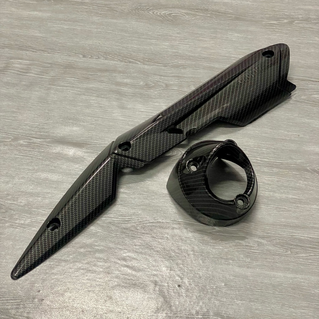 LC135 V4 V5 V6 V7 V8 EXHAUST COVER & MUFFLER END CAP CARBON | Shopee ...