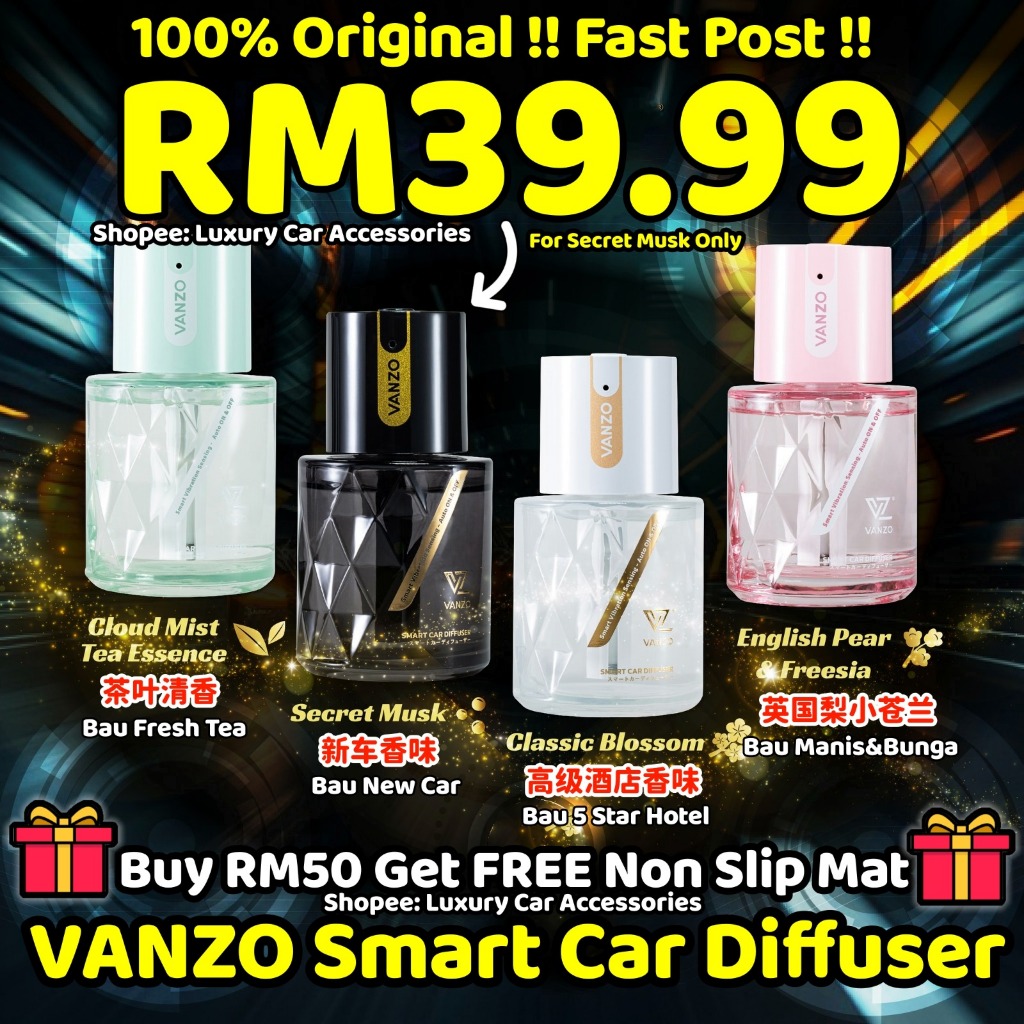 Original VANZO Smart Car Diffuser Refill Stitch Vanzo Car Perfume Air ...
