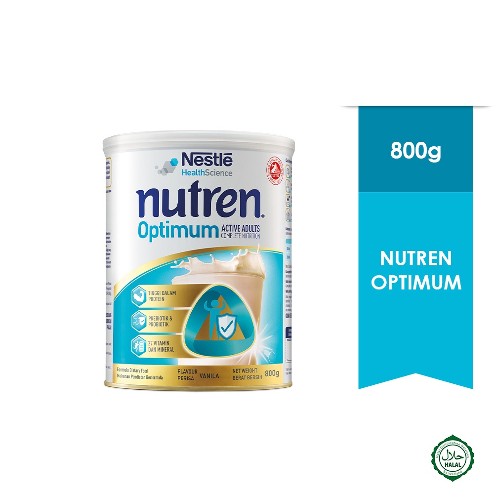 NESTLE Nutren Optimum Active Adult Compete Nutrition 800g I Vanilla ...