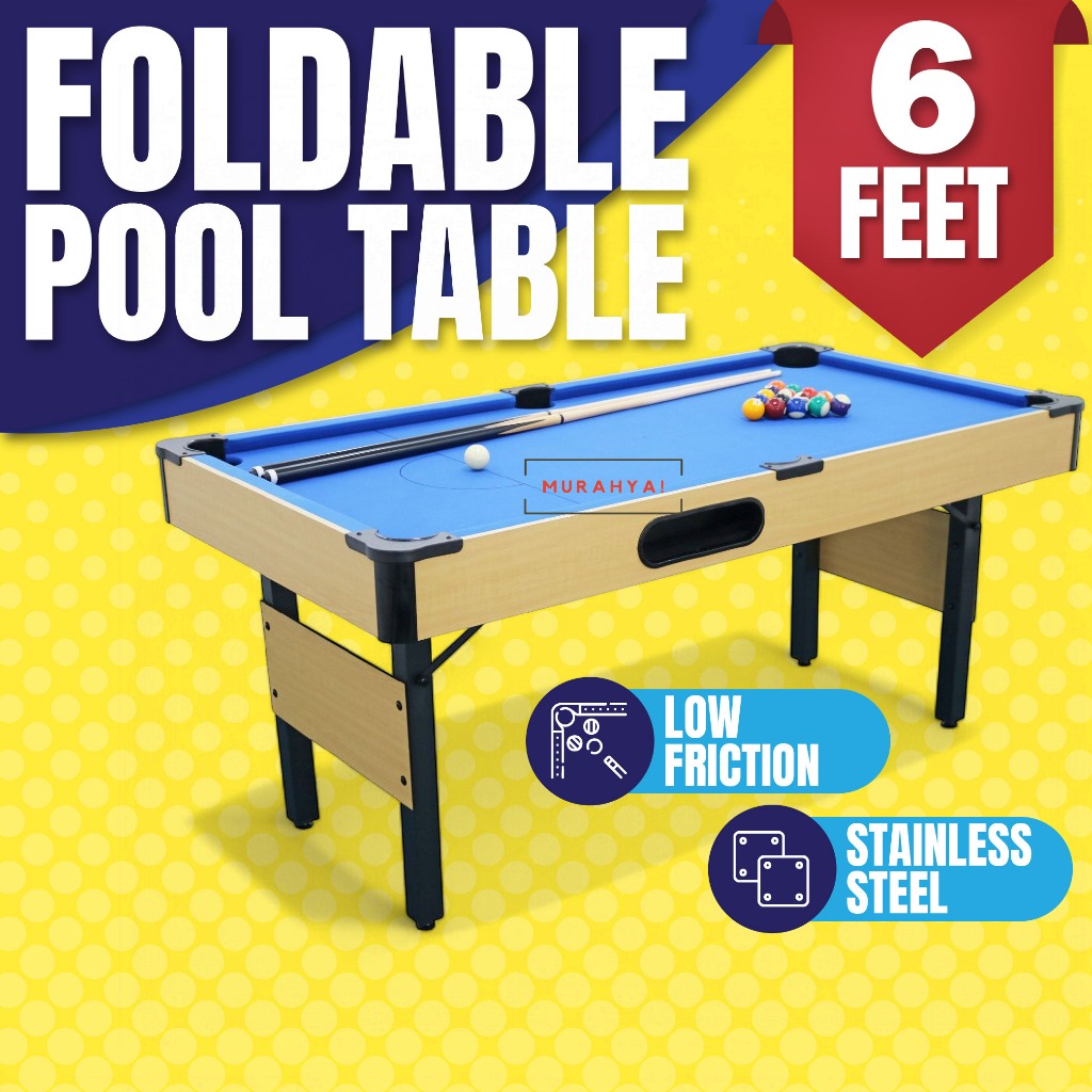 Pool Table 6ft Foldable 1.8meter Billiard table household folding ...