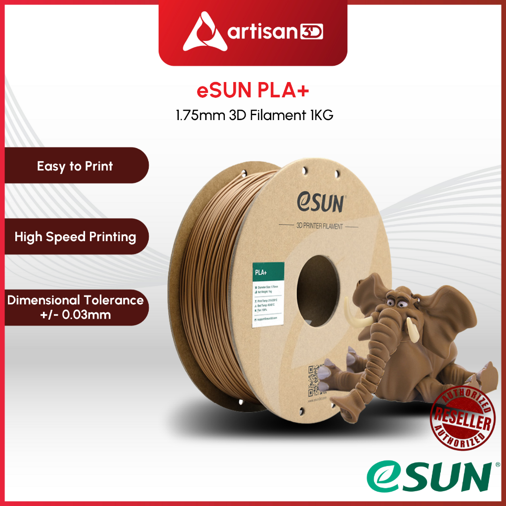 eSUN PLA+ 3D Printer Filament PLA Plus - 1kg | 1.75mm | Multicolor ...