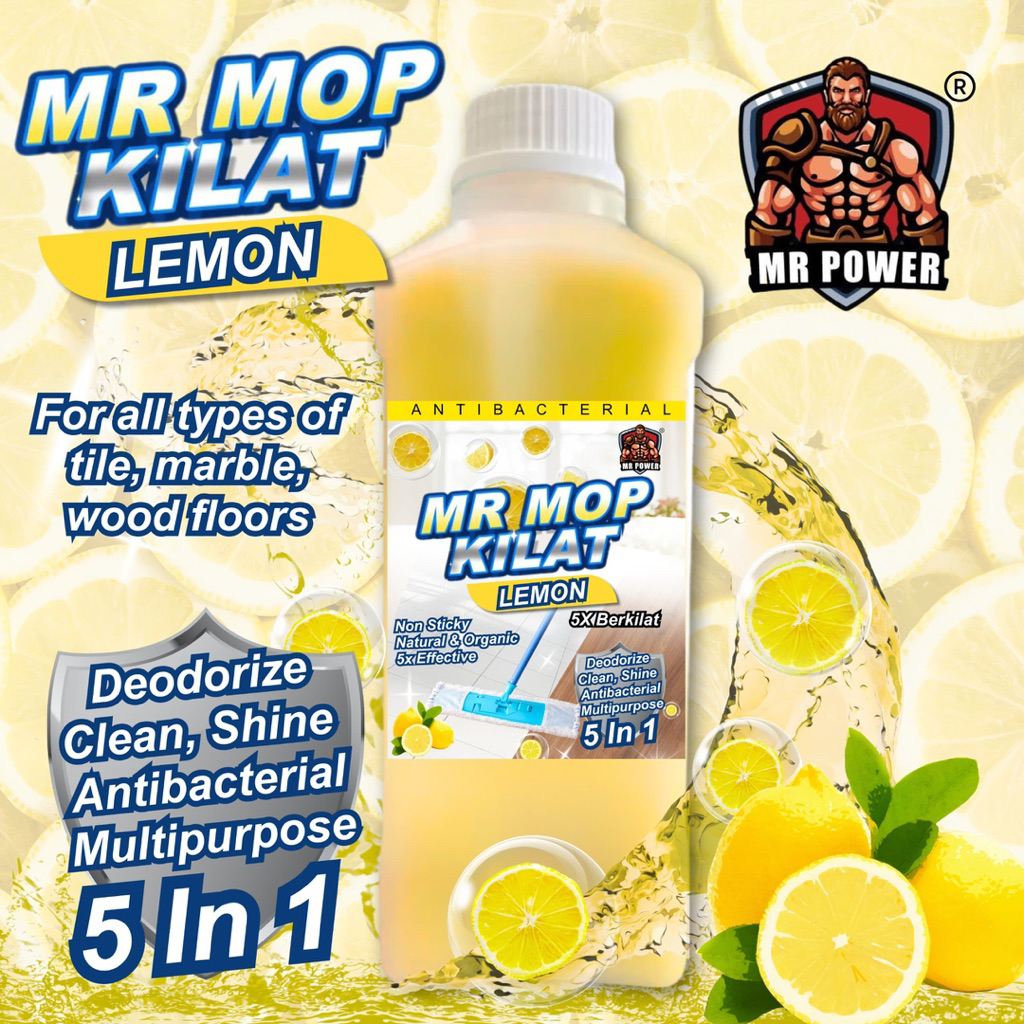Mop Shine Lemon Floor Cleaner - Effective Home Use Solution for ...