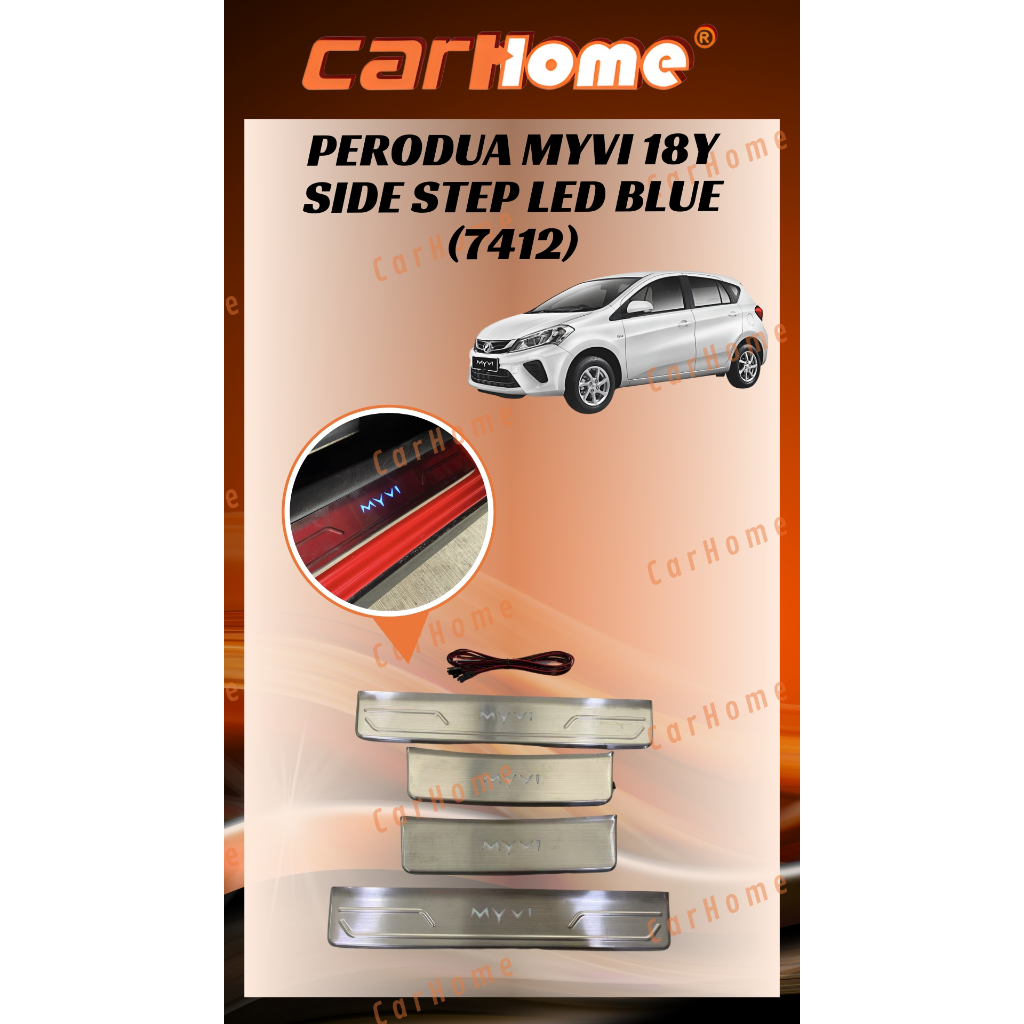 PERODUA MYVI 2005-2017 / 2018-2023 DOOR SIDE STEP PLATE OEM BLUE LED ...