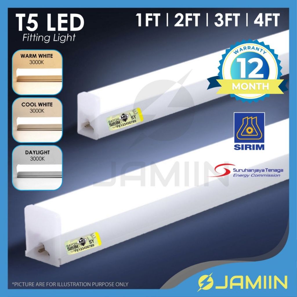 [SIRIM] T5 LED Tube Fluorescent Fitting Drop Curve Light Ceiling Light Lampu Plaster Siling ...