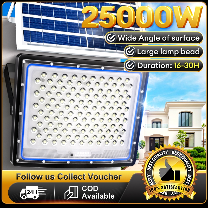 【10-year warranty】25000W Lampu Solar light Outdoor lighting Nano LED ...
