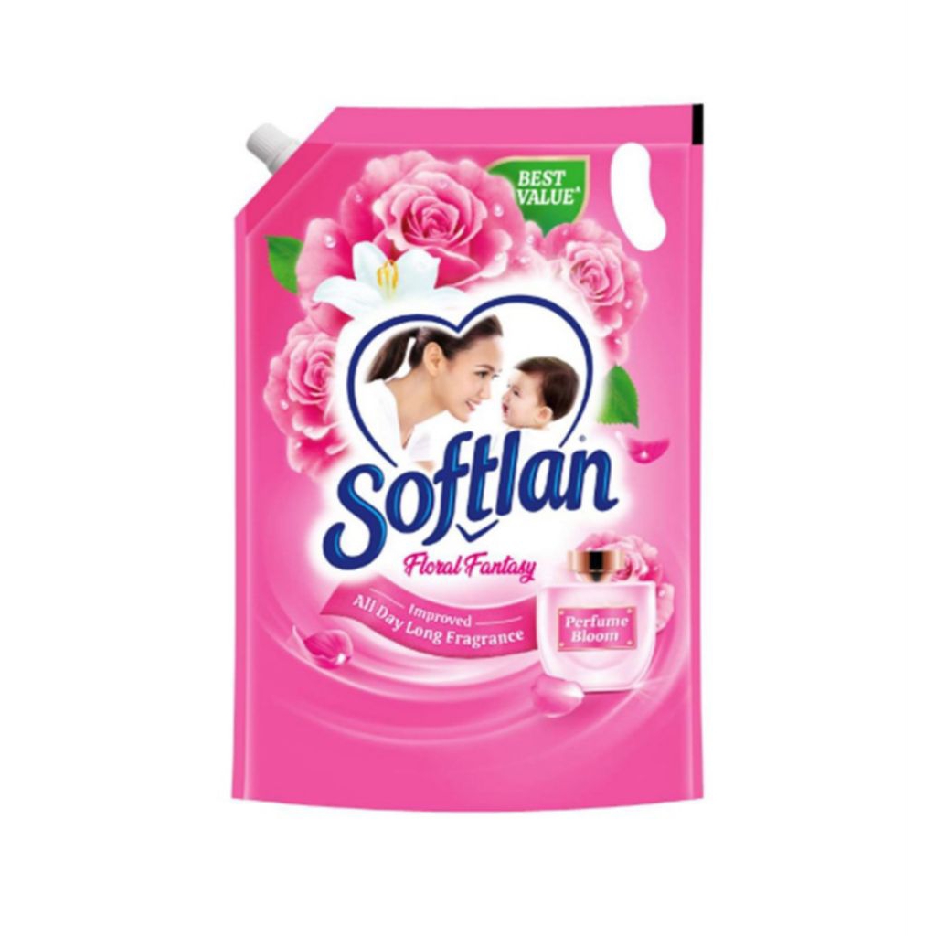 SOFTLAN ☑️ 1.6L FAbric Softener Floral Fantasy Refill | Shopee Malaysia