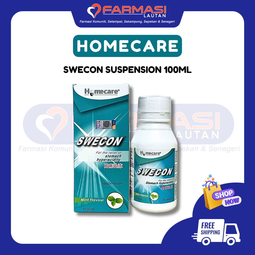 Homecare (YSP) Swecon Suspension 100mL (For Gastric/Heartburn) | Shopee ...