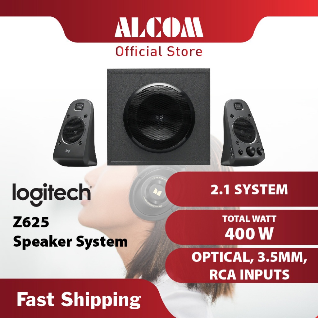 [New Arrival] LOGITECH Z625 Speaker System with Subwoofer, 400W, 2.1 ...