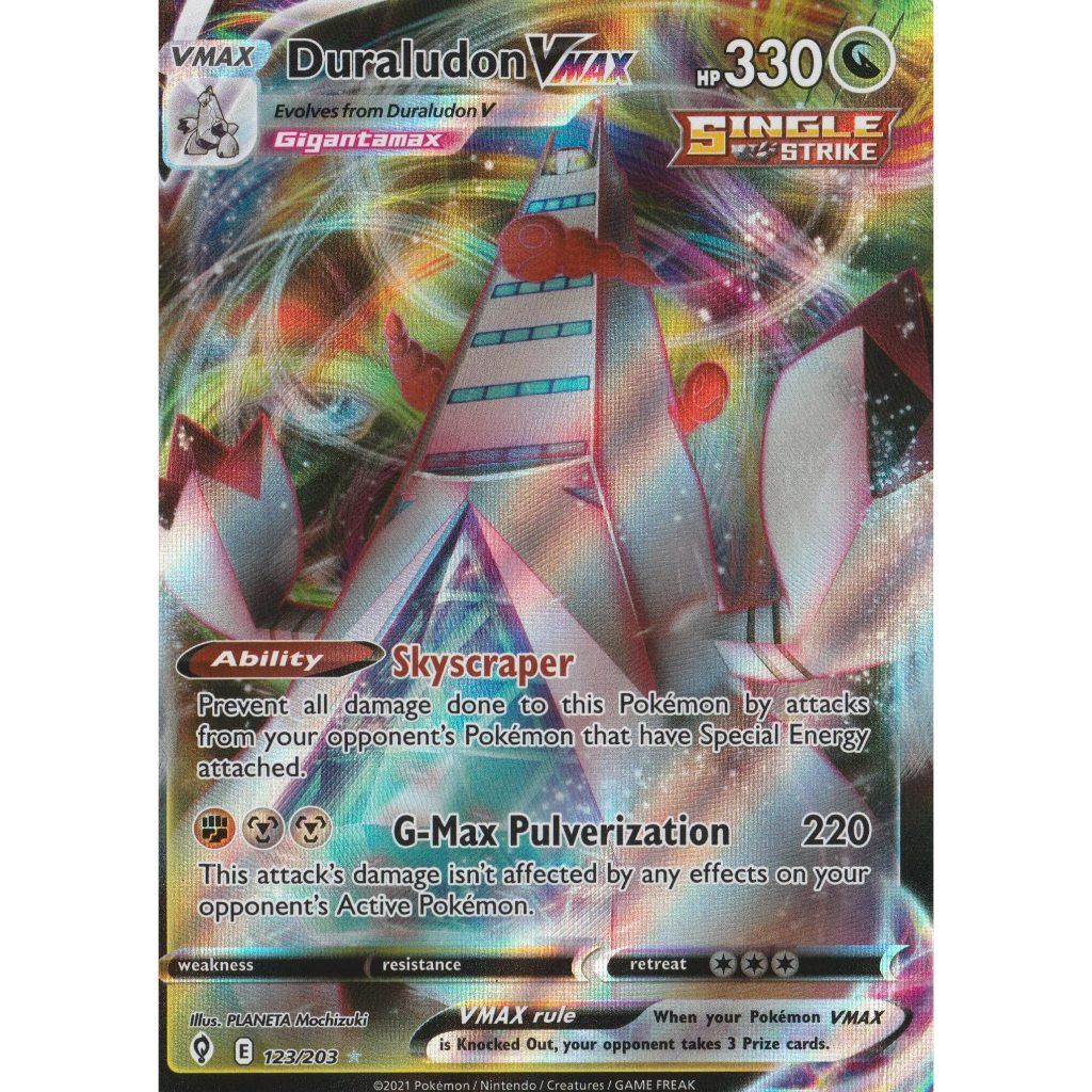 Pokémon TCG - Duraludon VMAX - 123/203 - Ultra Rare | Shopee Malaysia