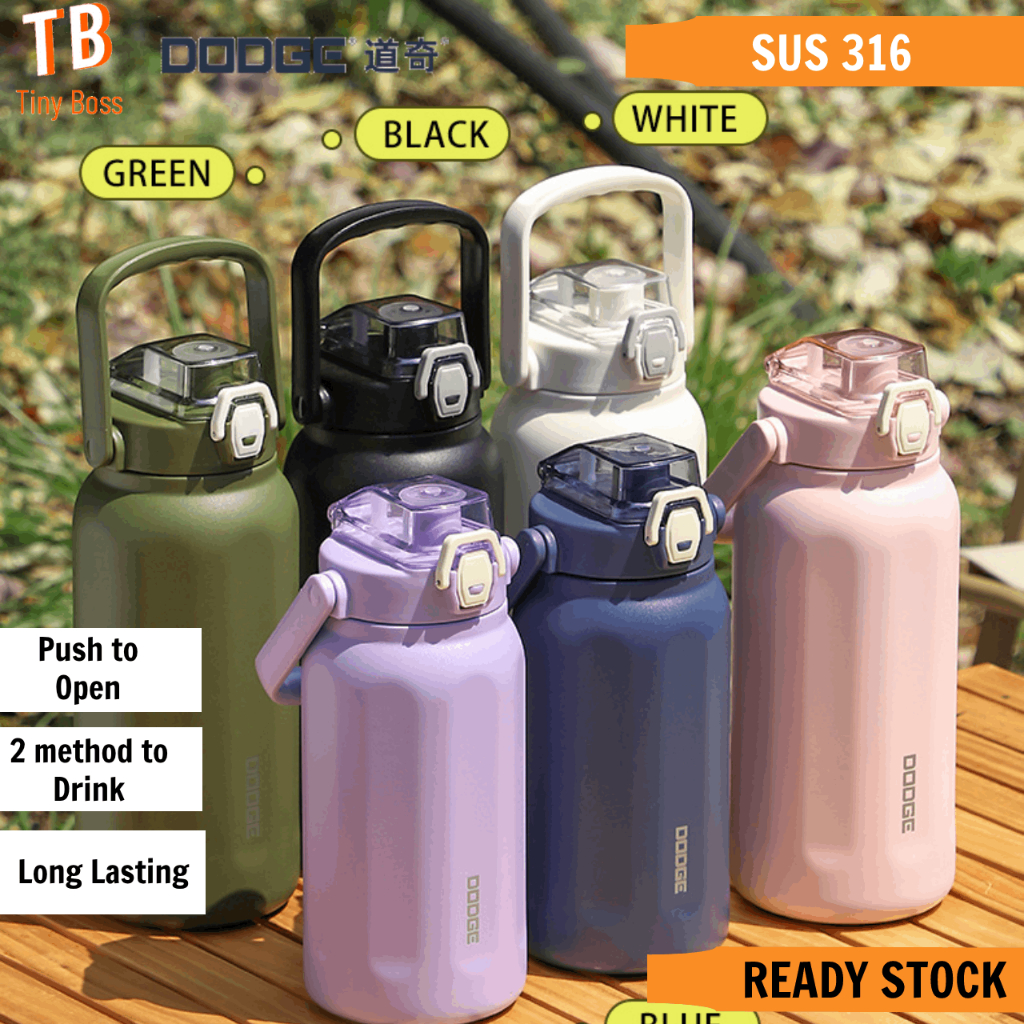 Dodge SUS304 Thermos Tumbler Bottle Flask Water Bottle Botol Termos ...