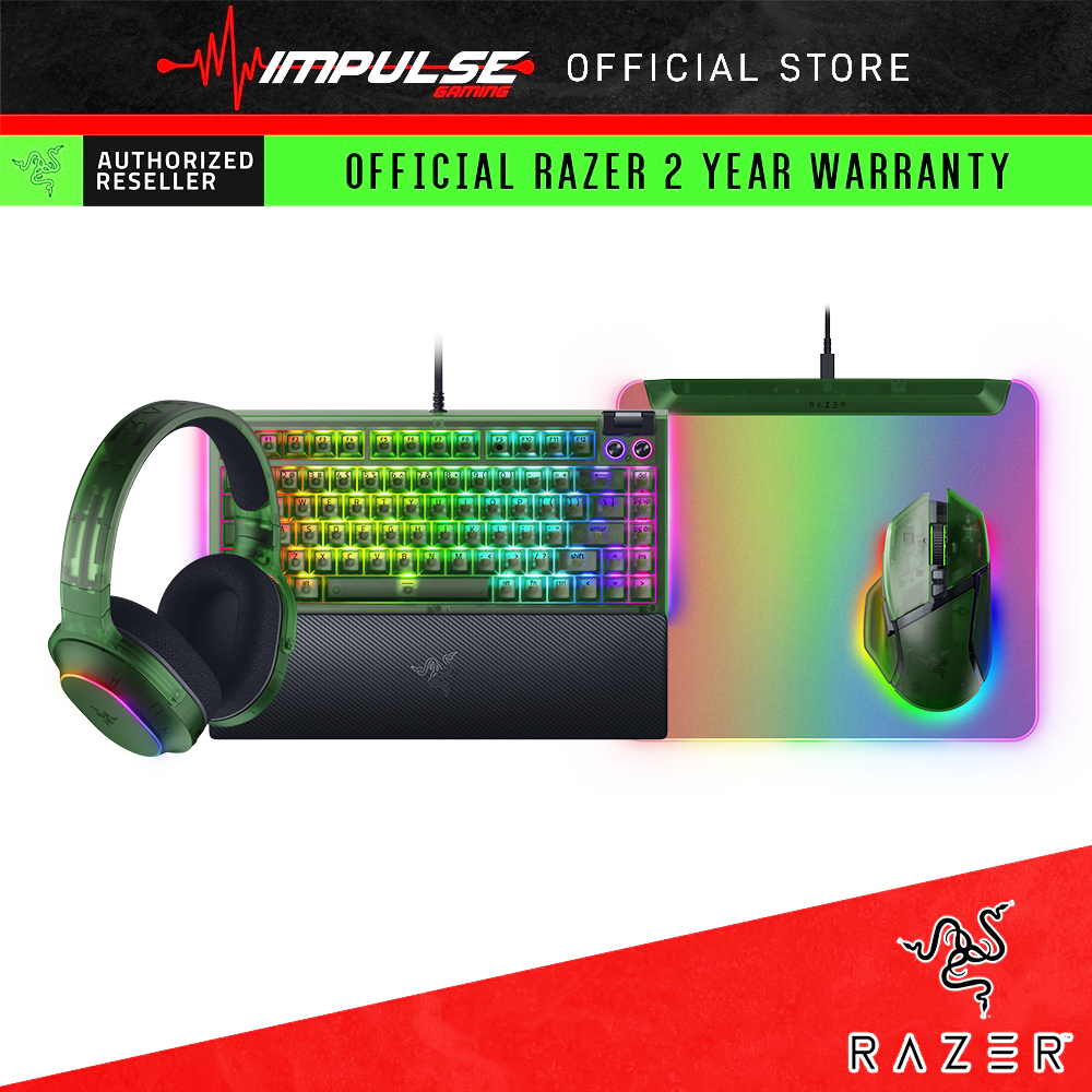 Razer Phantom Green Edition Series - Barracuda X Chroma / BlackWidow V4 ...
