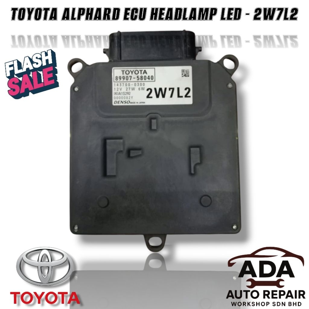 TOYOTA ALPHARD ECU LED HEADLAMP MODULE UNIT BALLAST - 89907-58040 ...