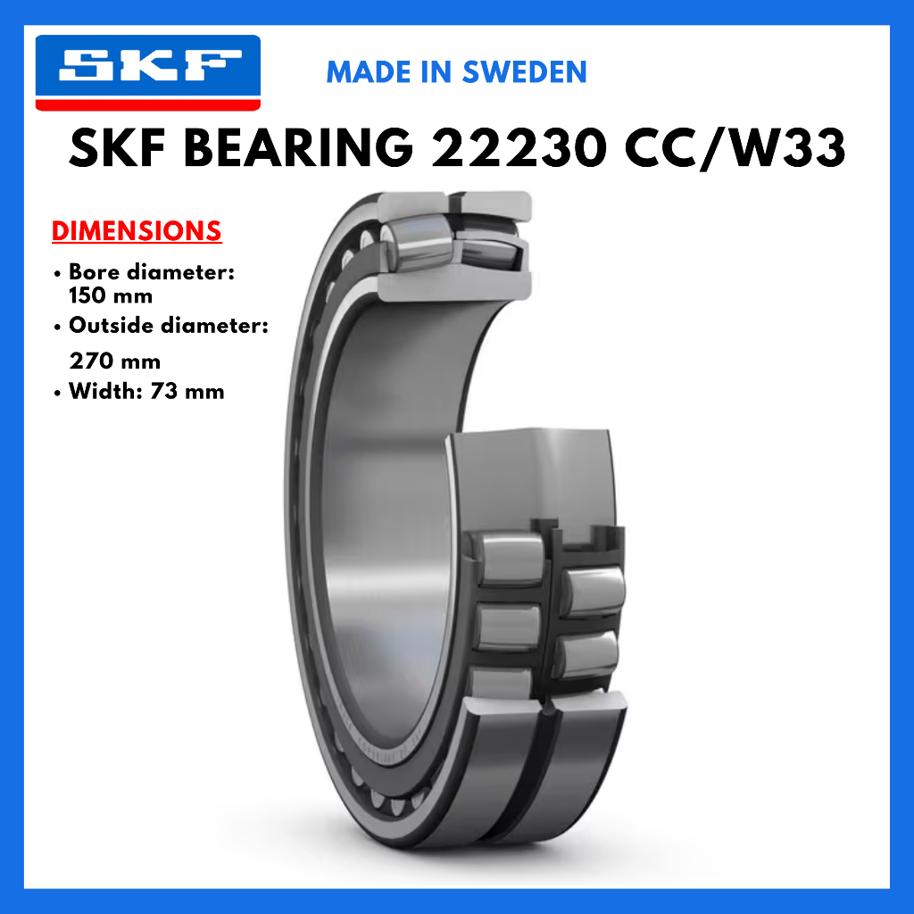 SKF Bearing 22230 CC/W33 (Made in Sweden) | Shopee Malaysia