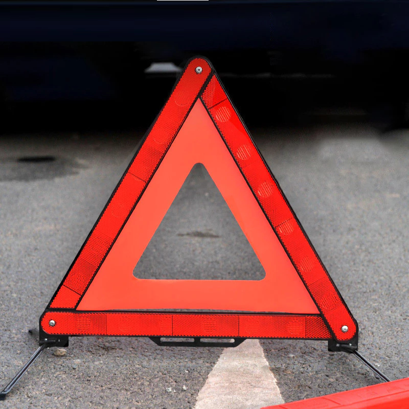 Triangle Reflector Signboard - Red Reflective Safety Hazard - Traffic ...