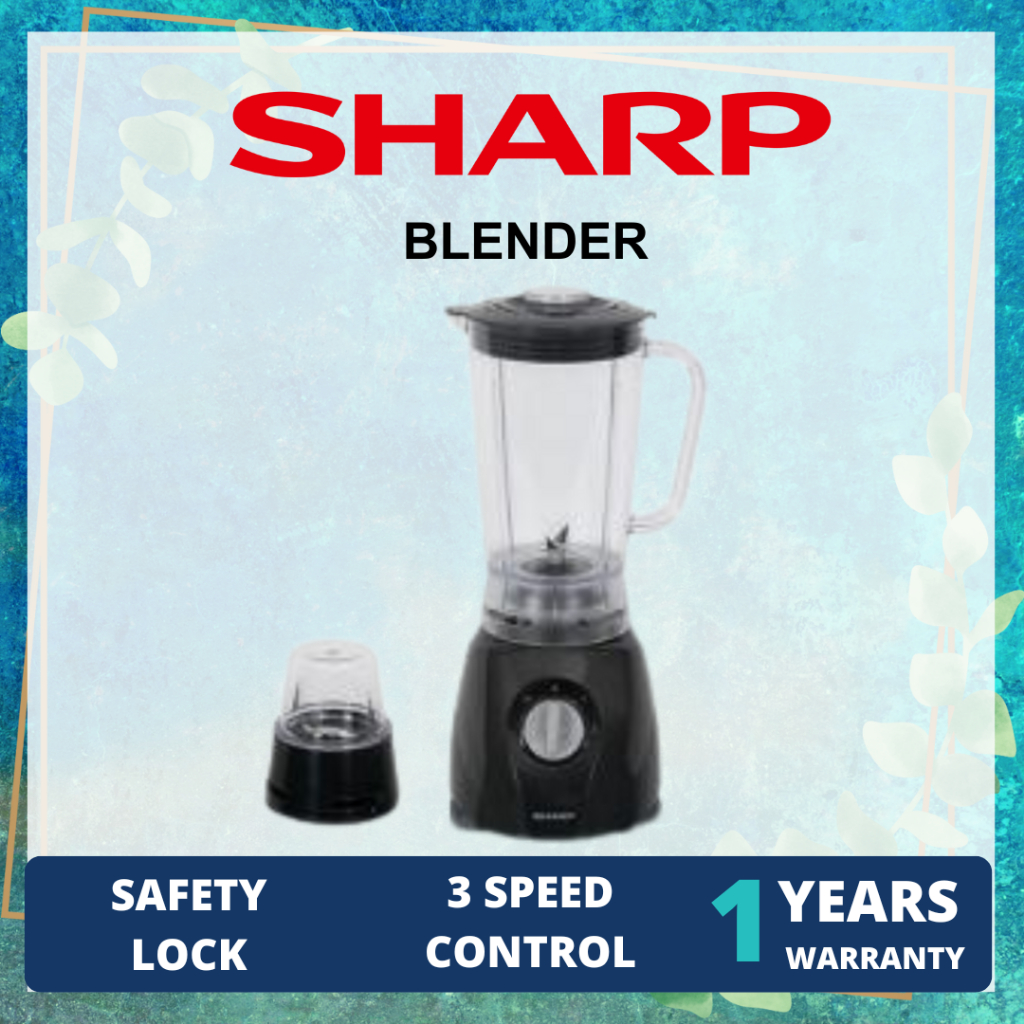 FREE BUBBLE WRAP !!! 】Sharp Blender with Grinder Dry Mill EM131BK (1 ...