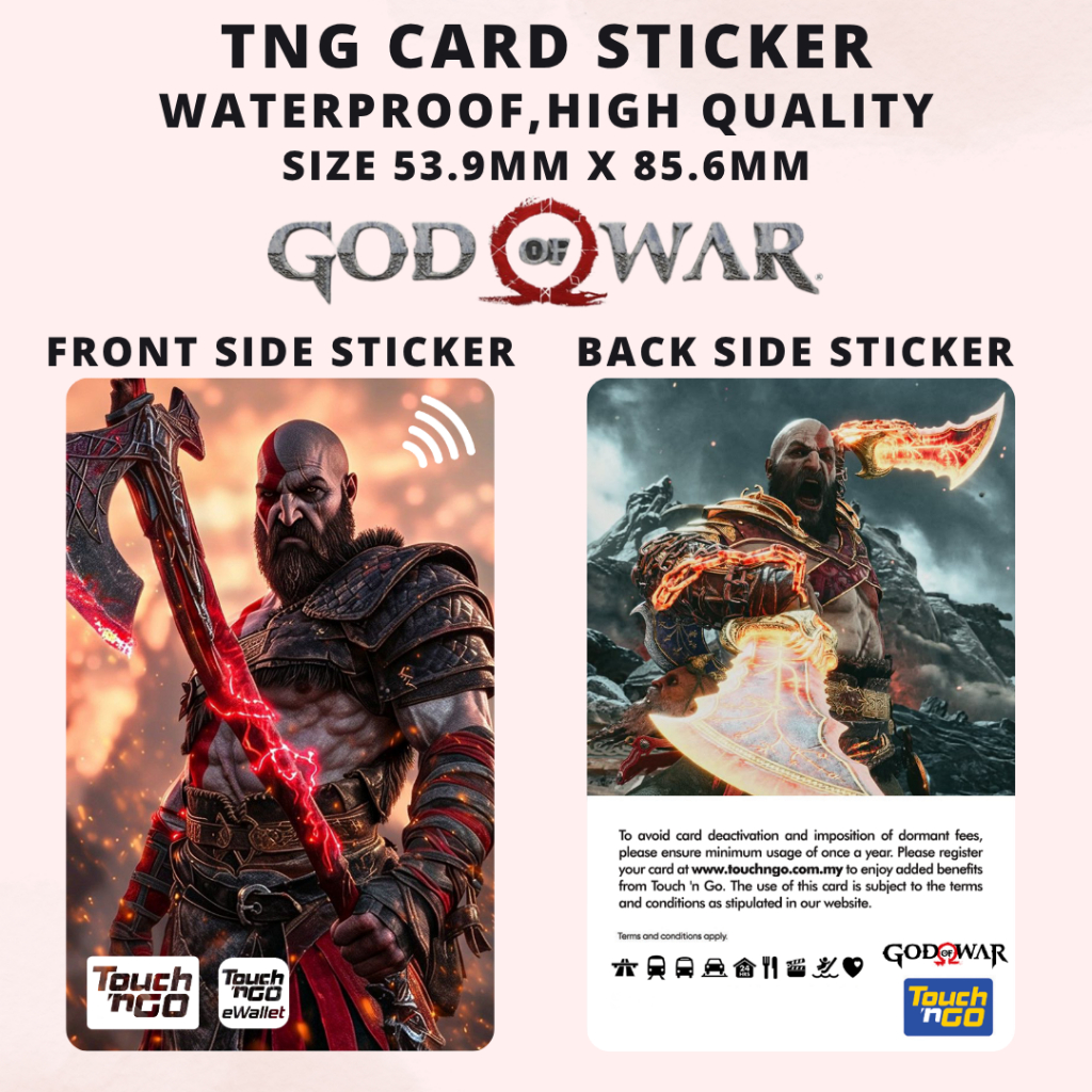God Of War Kratos -Access Card/Touch ‘n Go TNG Card/Banapassport/ATM ...