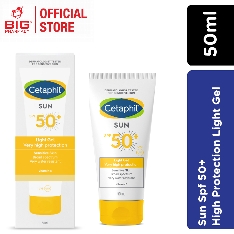 CETAPHIL SUN SPF50 VERY HIGH PROTECTION LIGHT GEL 50ML | Shopee Malaysia