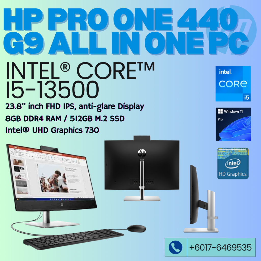 (UNBOXED UNIT) HP Pro One 440 G9 All-in-One Computer 23.8" 8GB RAM ...