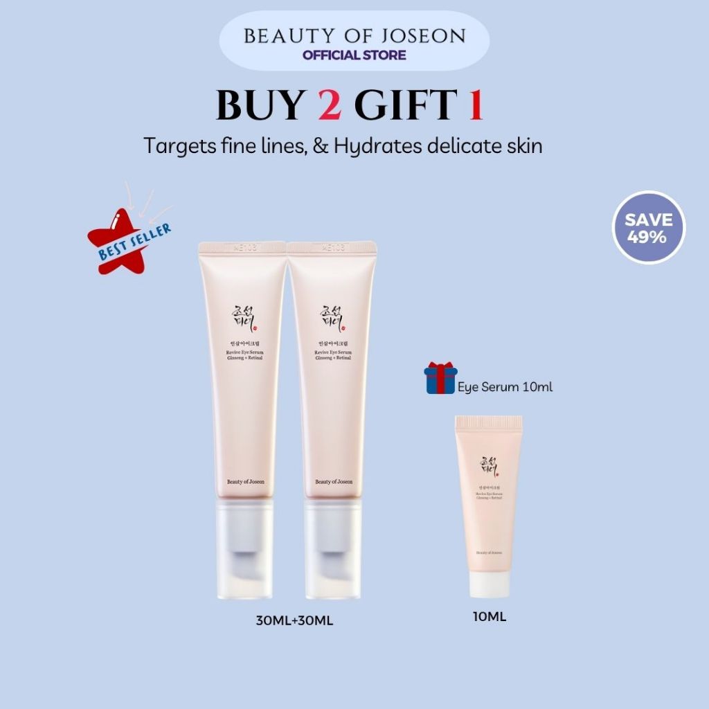 Beauty of Joseon Revive Eye Serum : Ginseng + Retinal 2ea (30ml + 30ml) | Shopee Malaysia