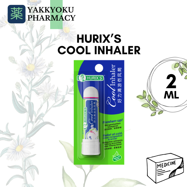 Hurix's Cool Inhaler Used for Freshen-Up & Relief of Cold/Nasal ...