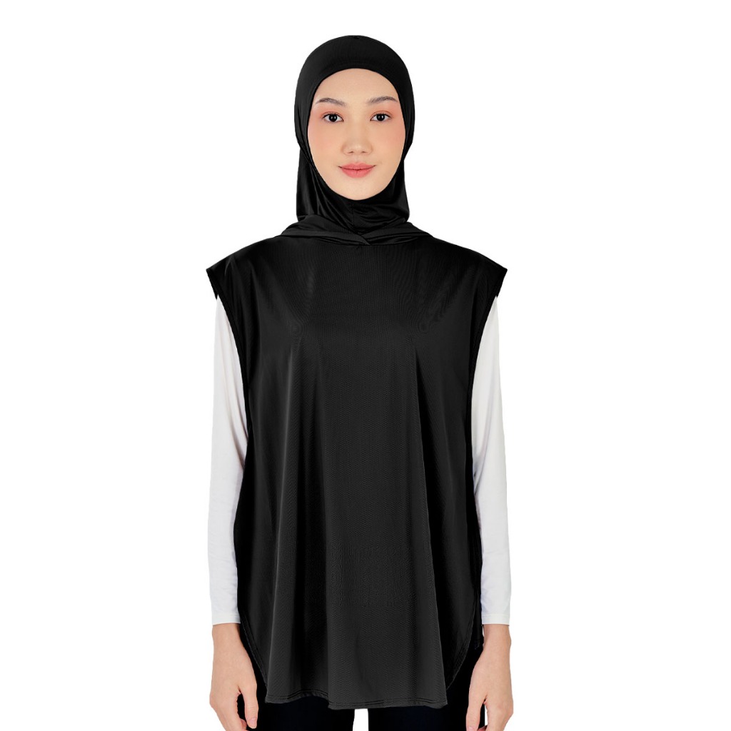 naelofar nPower Hoodie Vest Hijab Maxi | Shopee Malaysia