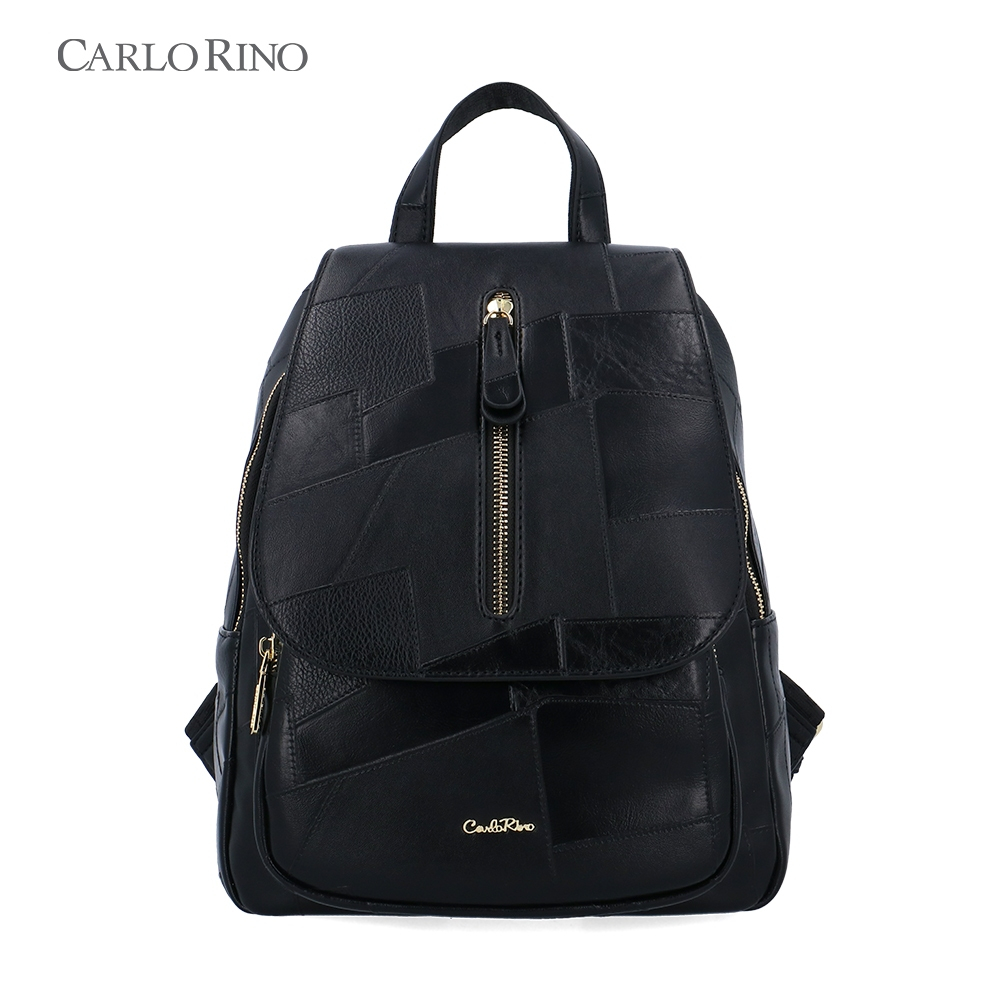Carlo Rino CR Ariella Sleek Flap Backpack - Black | Shopee Malaysia