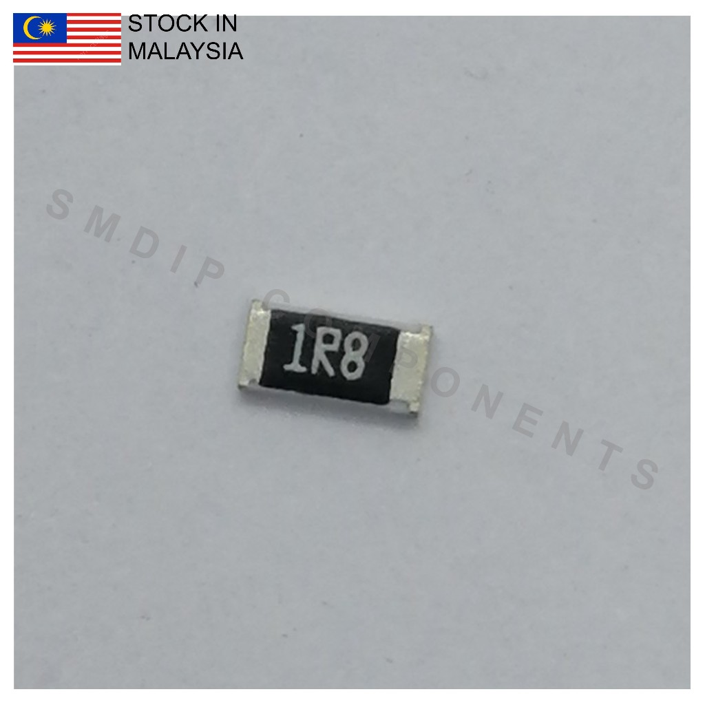 10 PCS Yageo 1.8R ±5%, 1206 SMD Resistor (1R8) | Shopee Malaysia