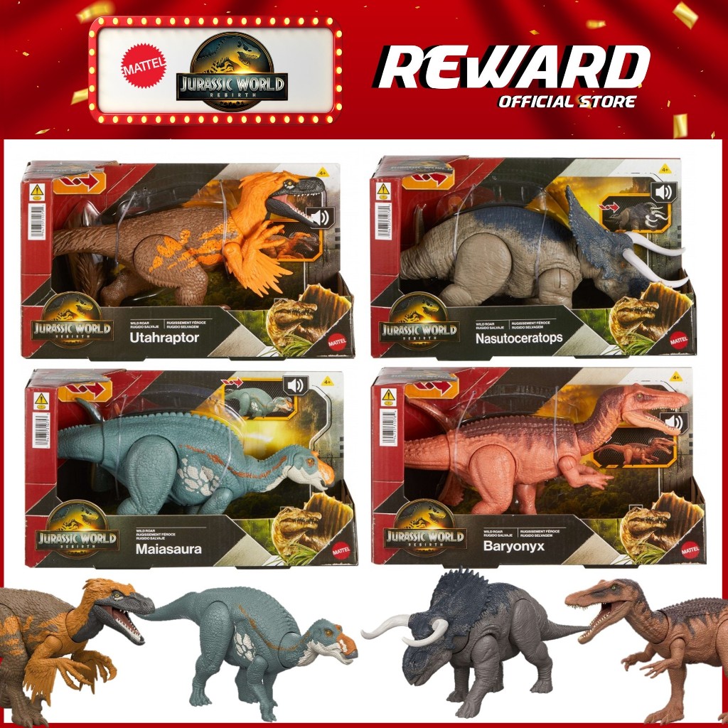 Mattel 2025 JURASSIC WORLD MOVIE Jurassic World Wild Roar Sound ...