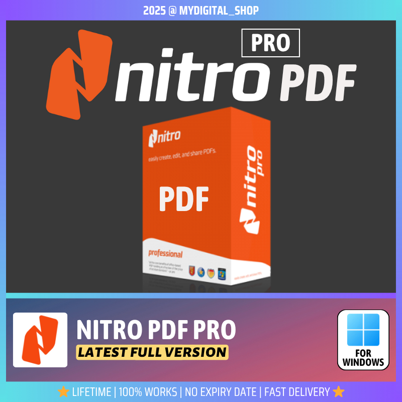 Nitro PDF Pro 2025 v14.38 | For Windows Only | Full Version | Lifetime ...