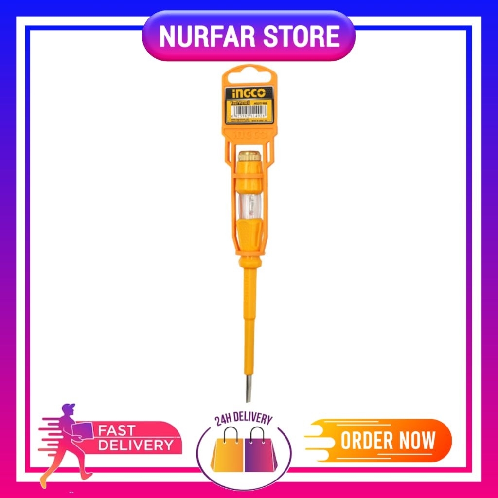 Ingco Test Pencil AC Voltage Tester Test Light HSDT1908 | Shopee Malaysia