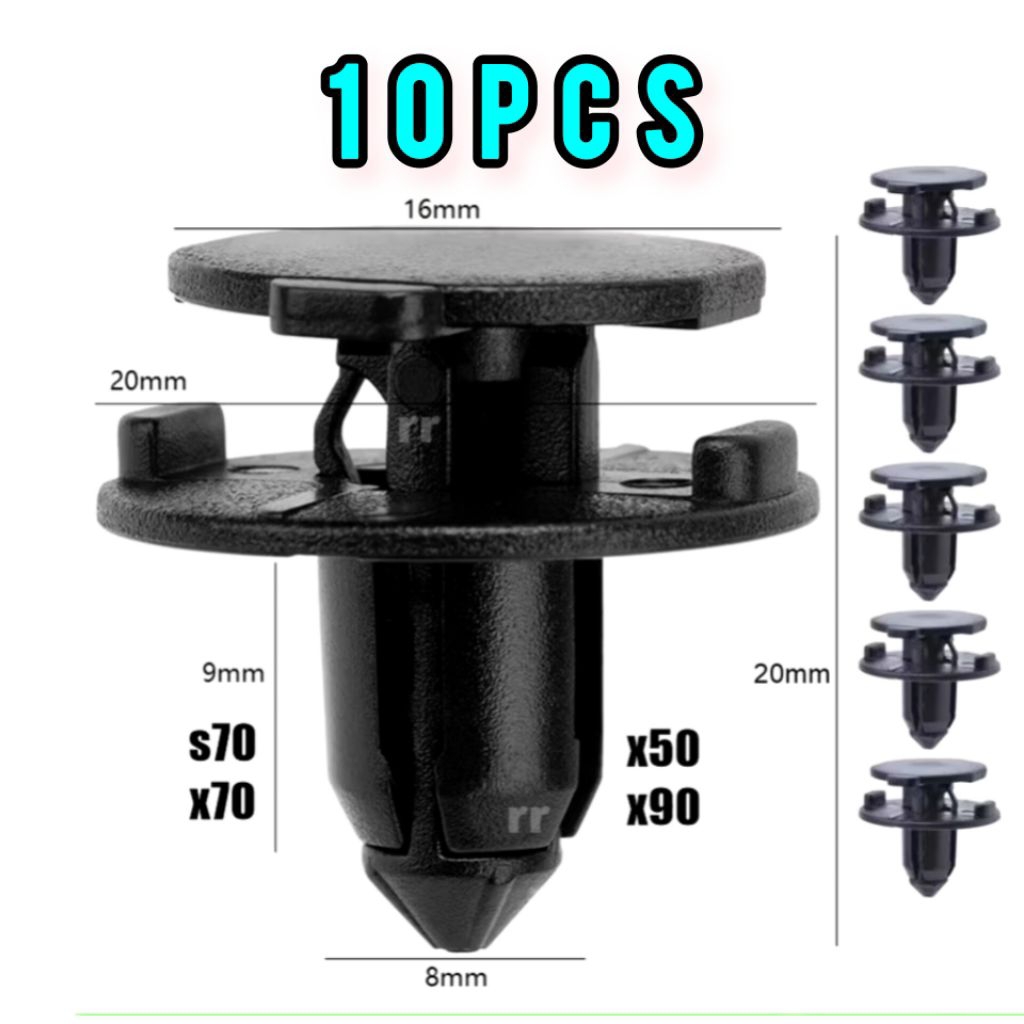 10PCS PROTON X70 X50 ENGINE BAY COVER CLIP PANEL BUMPER CLIP LOCK ...