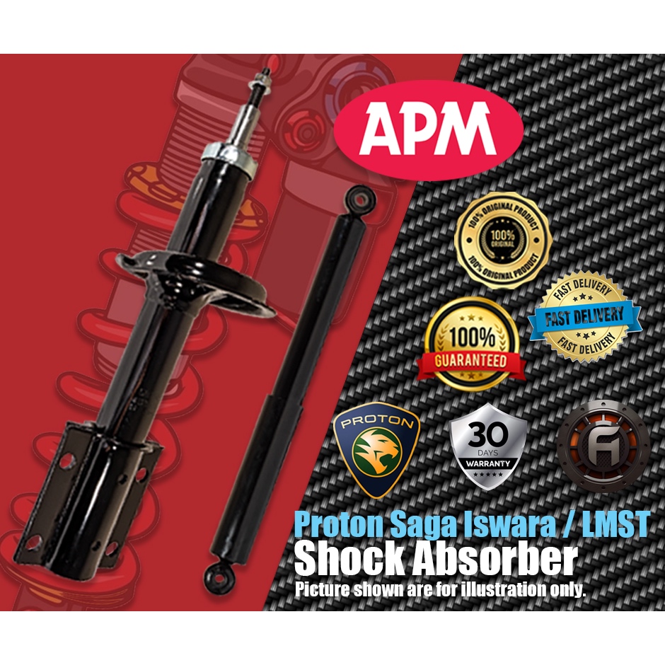 PROTON ISWARA / LMST | FRONT / REAR SHOCK ABSORBERS SET | (APM) | 100% ...