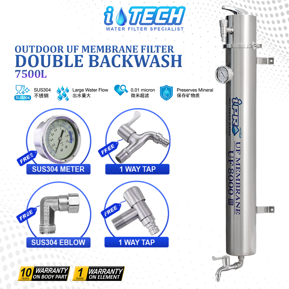 IPRO 5 in 1 Outdoor Double Backwash Whole House Water Filter ...