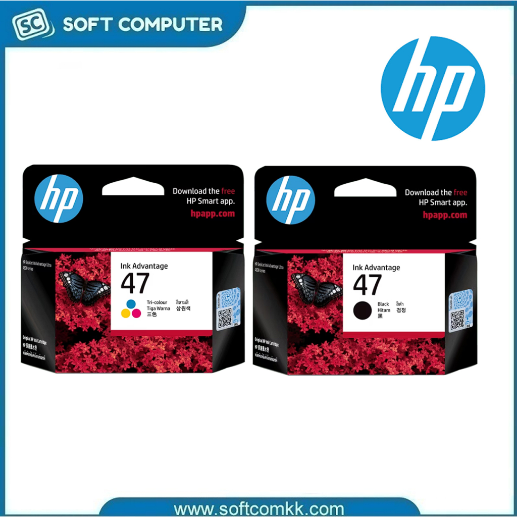 HP 47 Original Ink Advantage Cartridge / Ink Printer ( Black & Tri ...