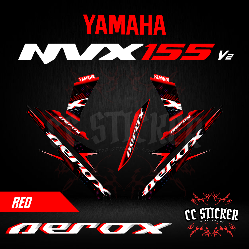 YAMAHA NVX / AEROX 155 V2 | STICKER STRIPE MOTOR AEROX (31) CUSTOM BODY ...