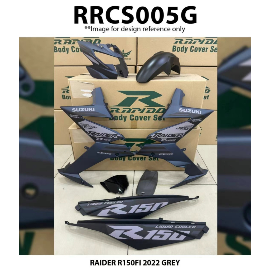Cover Set Rapido Suzuki Raider R150Fi 2022 Grey R150 Fi Accessories ...