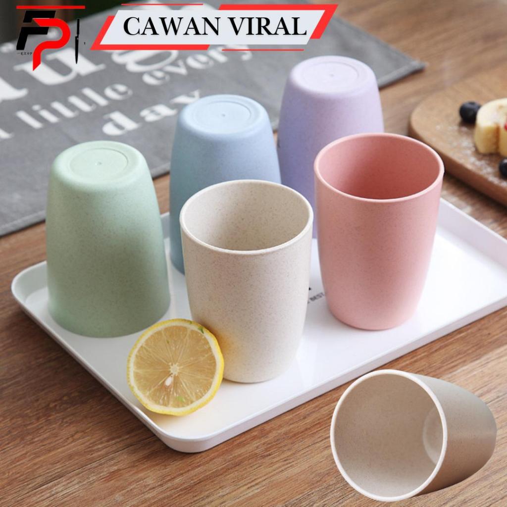 【HARGA BORONG 】S 360ML Premium Cup Cawan Plastic tebal Viral Cawan ...