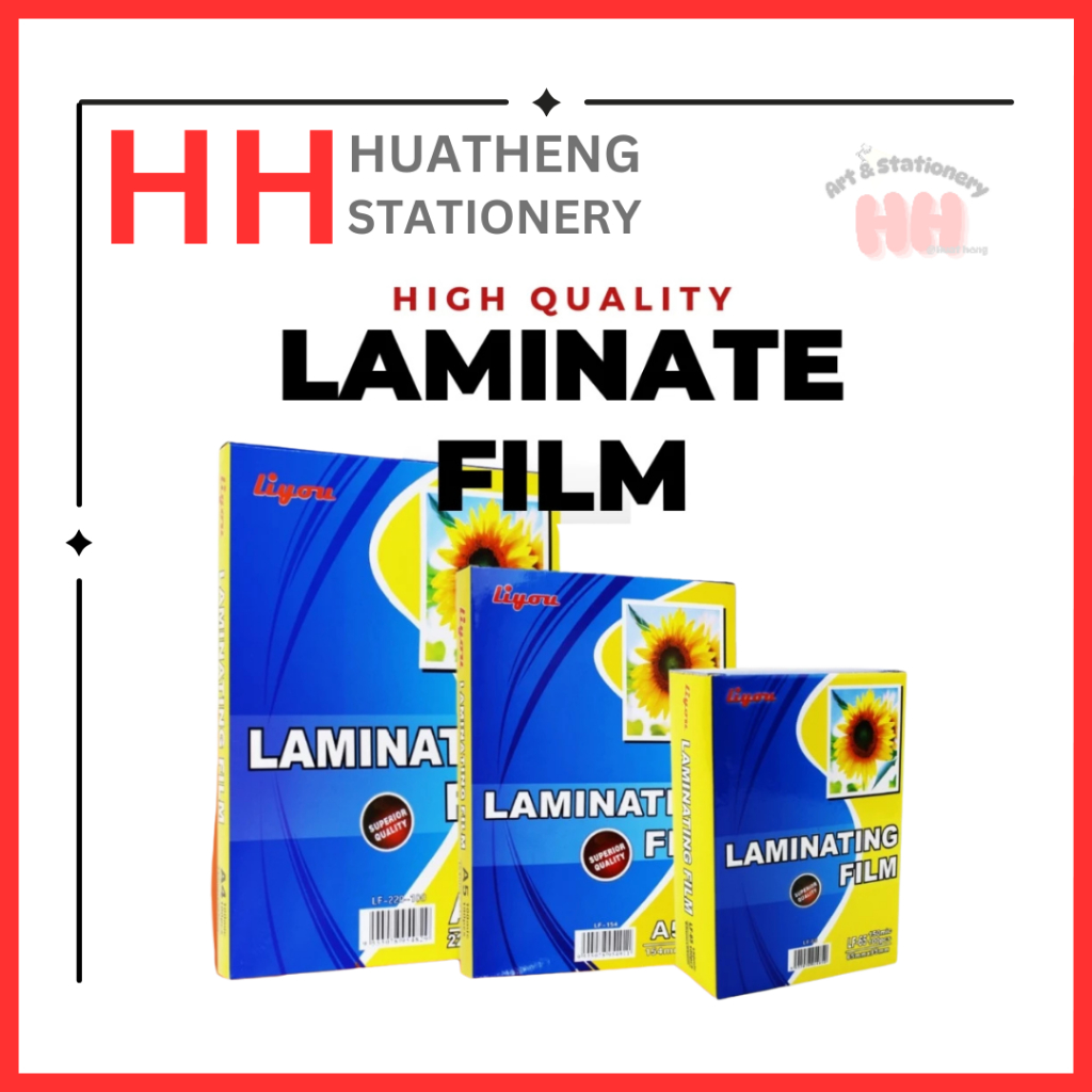 LIYOU Laminating Sheet Laminate Film Pouch Laminator Plastic Layer 2R ...
