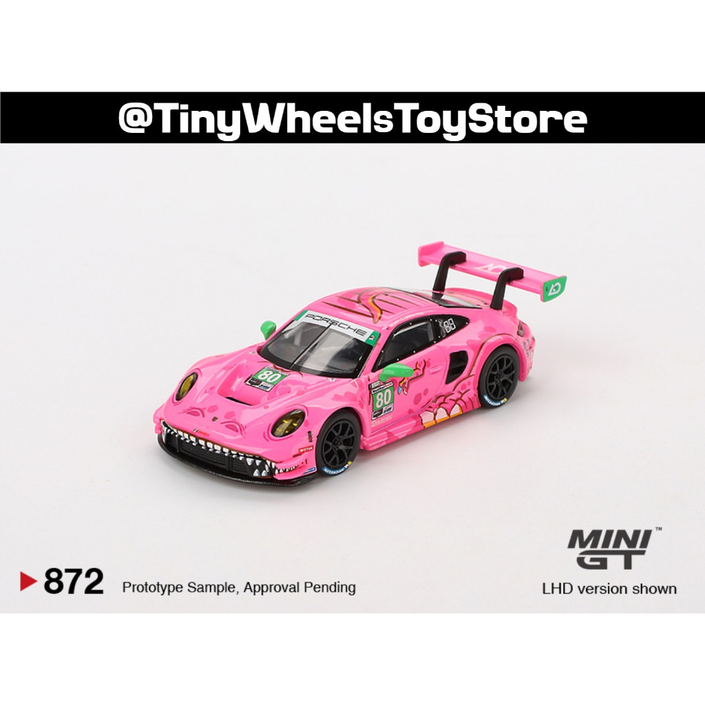 Mini GT 872 Porsche 911 GT3 R #80 AO Racing 2023 IMSA VIRginia Roxy ...