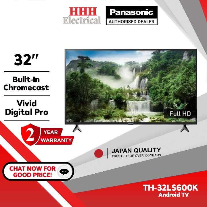 Panasonic Television LED, FULL HD Android TV TH-32LS600K 32" | TH-43LS600K 43" with Chromecast ...