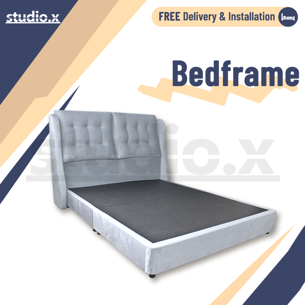 FREE INSTALL Katil Murah Queen Size Design Bed Frame Headboard Divan ...