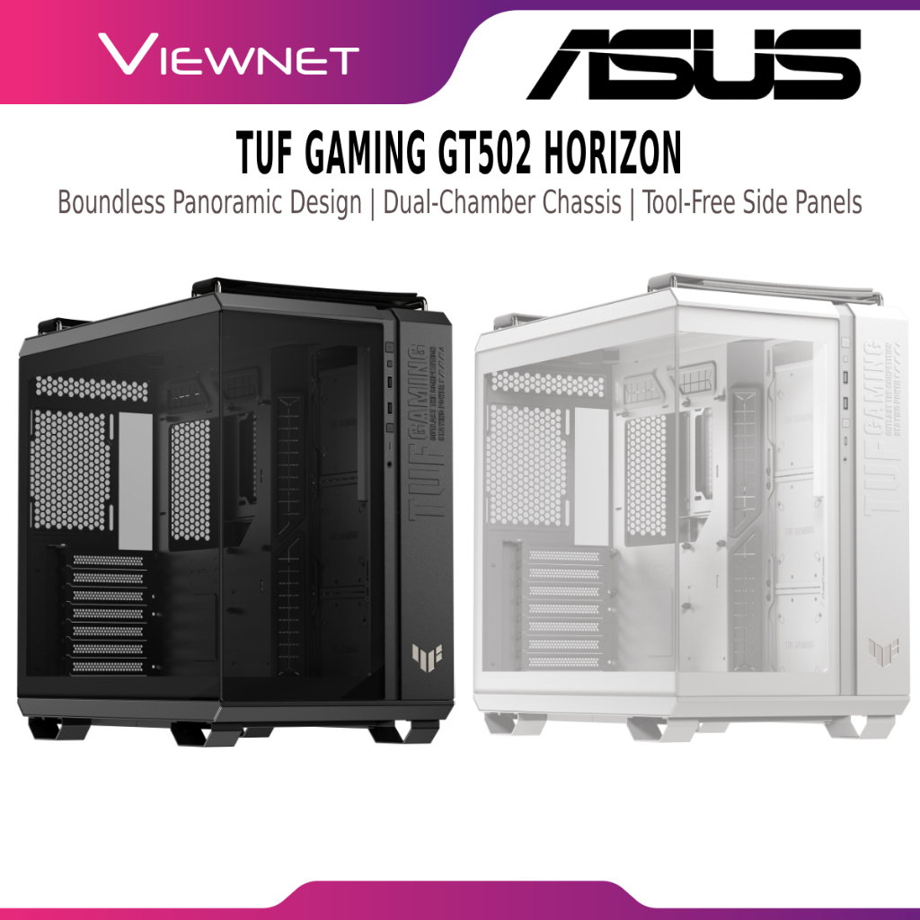 ASUS TUF GAMING GT502 HORIZON ATX DESKTOP CASING / CASE WITH DUAL ...