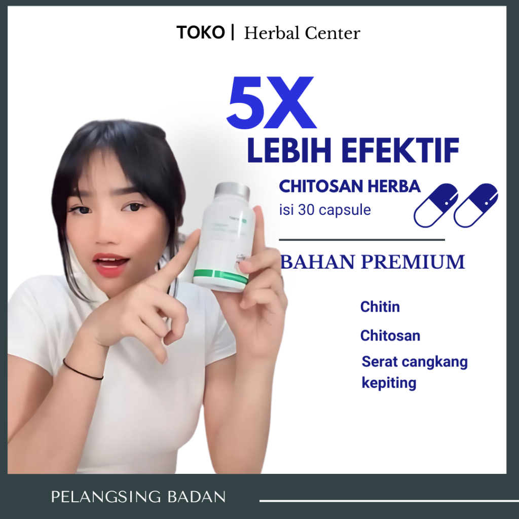 Chitin Chitosan Herba Kalon Sboost Premium Kapsul Pelangsing Badan ...