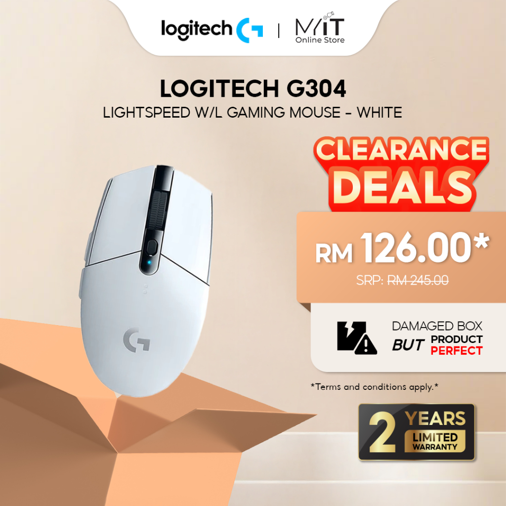 【Damaged Box】Logitech G304 Lightspeed Wireless Gaming Mouse | 12,000 ...