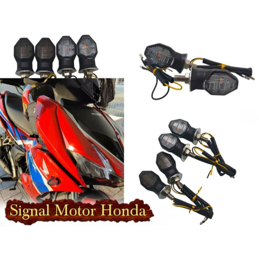 NEW Signal Motor Smoke Clear Lampu Isyarat Belakang RS150 Signal Honda ...