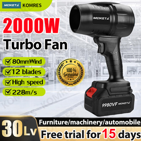 MOKETA Cordless Ultra-Violent Turbo Blower Electric Hand Holding Car ...