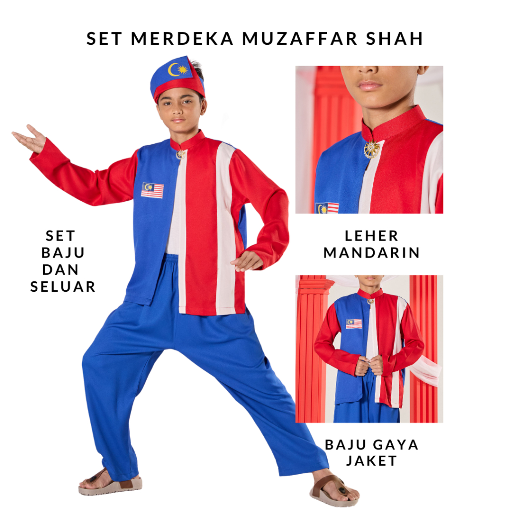 MERDEKA SET - MUZAFFAR SHAH ~ custome set baju merdeka kanak-kanak 1 ...