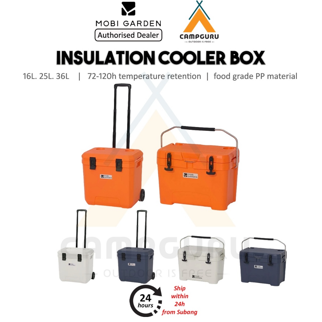 Mobi Garden Insulation PP Cooler Box ice box glacier 72h to 120h ...