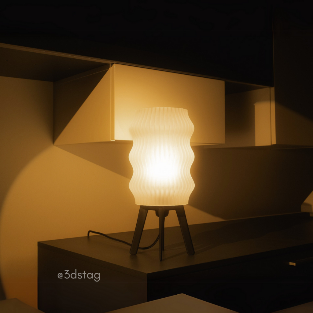 WaveGlow Lantern Table Lamp - Cozy Lamp for Bedroom Study LivingRoom - Lampu, gift, warm, home ...